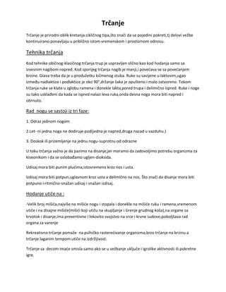 Prirodni oblici kretanja | DOCX