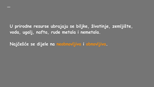 Prirodni resursi, pojam i definicija | PPTX