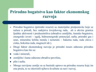 Prirodno bogatstvo kao faktor ekonomskog razvoja.ppt