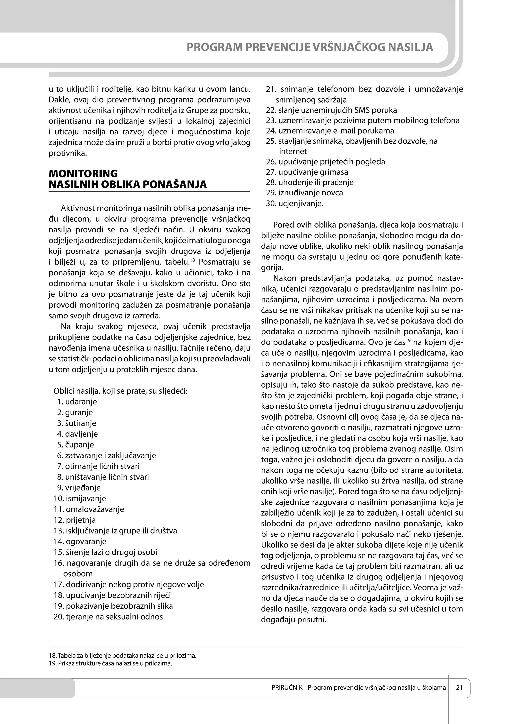 Priručnik+ +program+prevencije+vršnjačkog+nasilja+u+školama | PDF