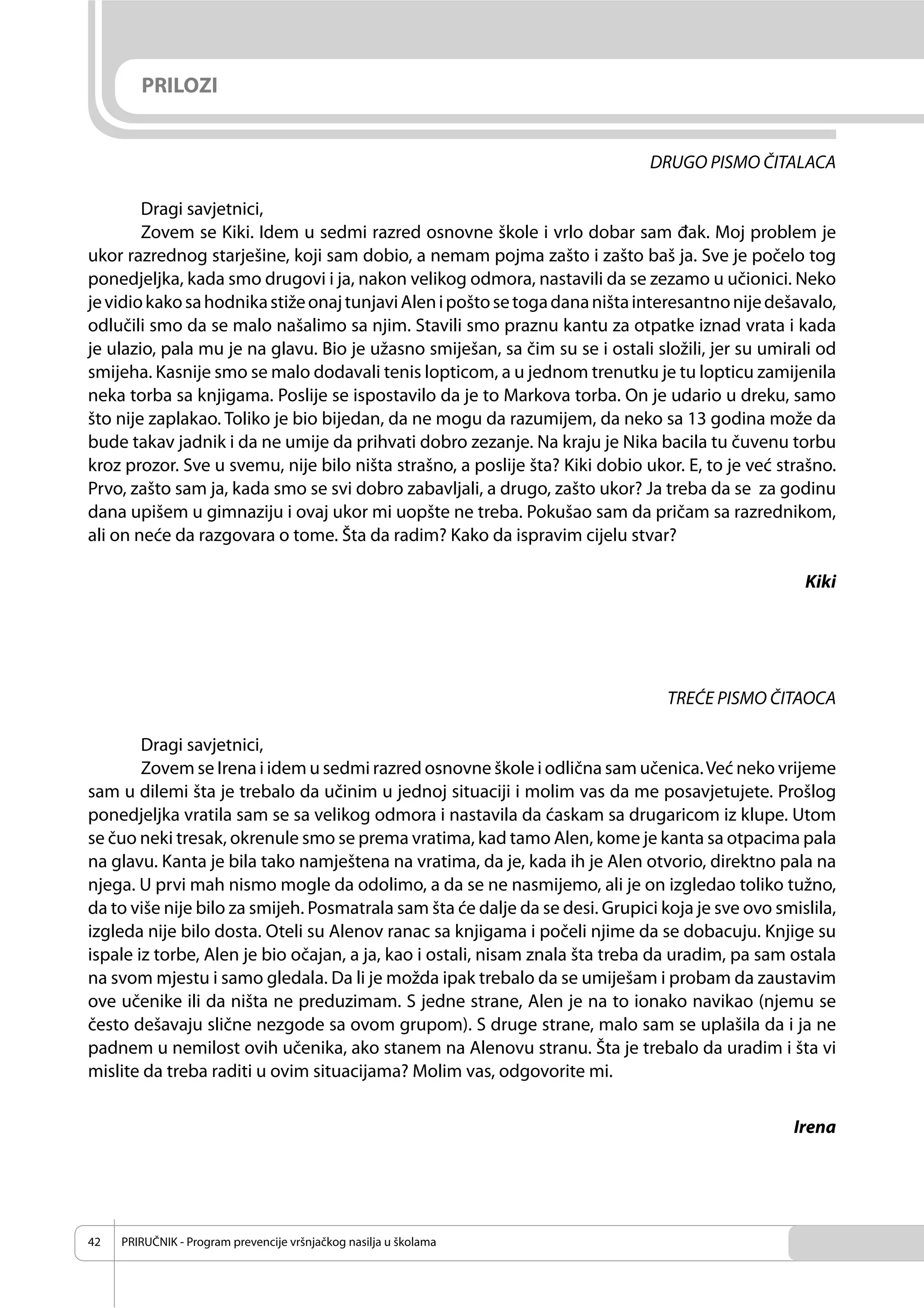 Priručnik+ +program+prevencije+vršnjačkog+nasilja+u+školama | PDF