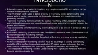 Monitoring respiratory motion with wifi. | PPTX