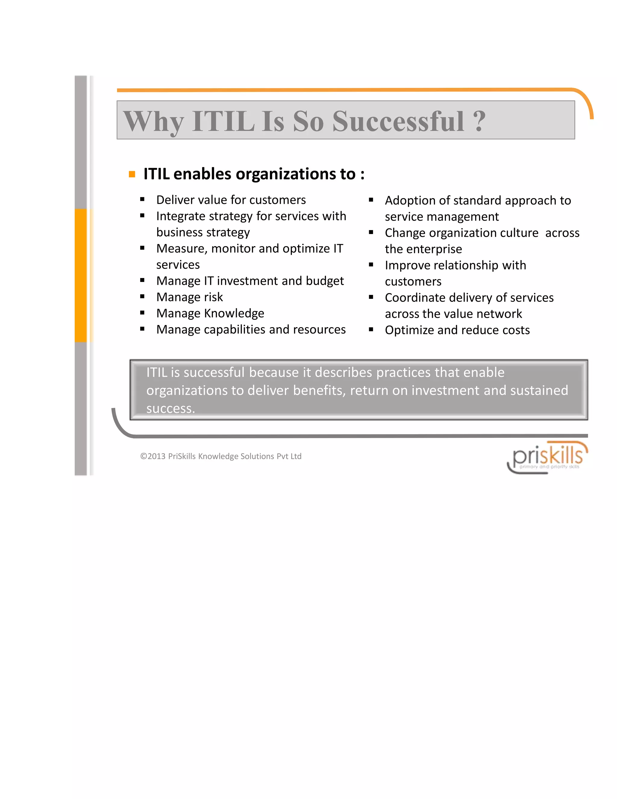 Why Is ITIL So Successful | PDF