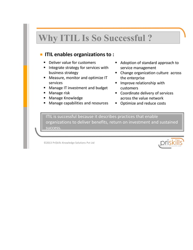 Why Is ITIL So Successful | PDF