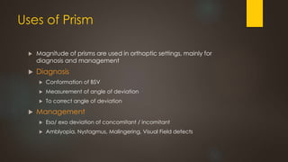 Prism in ophthalmology | PPTX