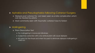 Prism in ophthalmology | PPTX