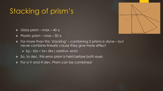 Prism in ophthalmology | PPTX