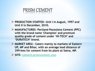 Prism cement | PPTX
