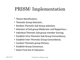 PRISM - A Composite Score Model by Bongs Lainjo | PPT