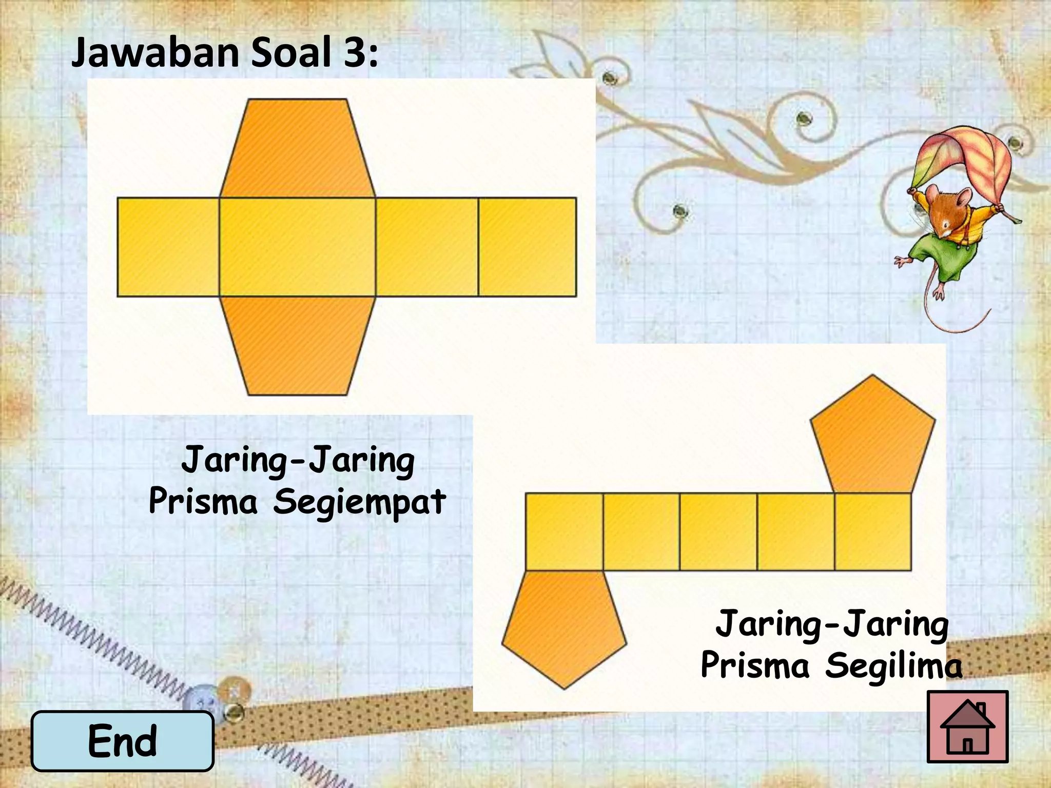 Definisi, sifat dan jaring-jaring Prisma | PPTX