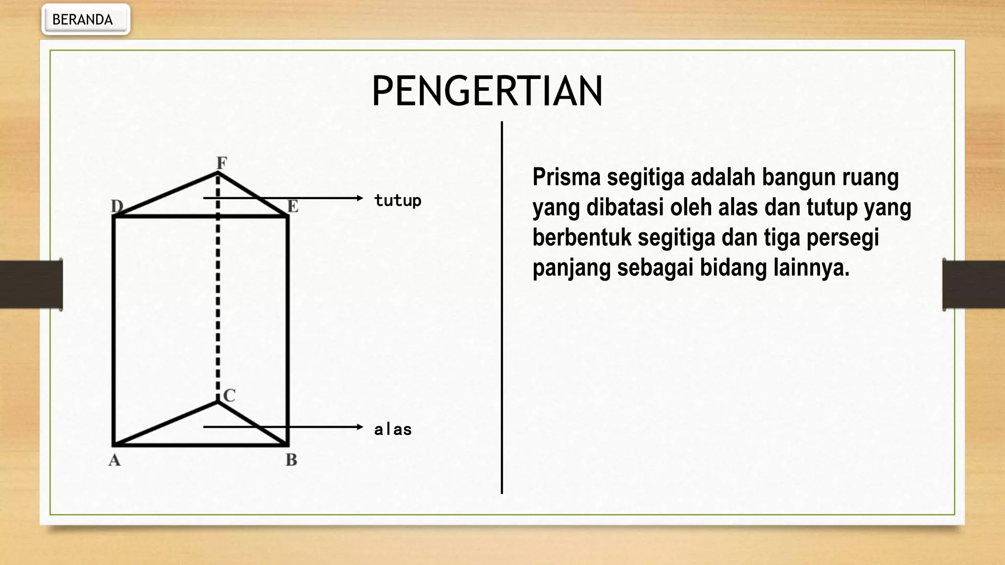 Bangun Ruang Prisma PPT | PPTX