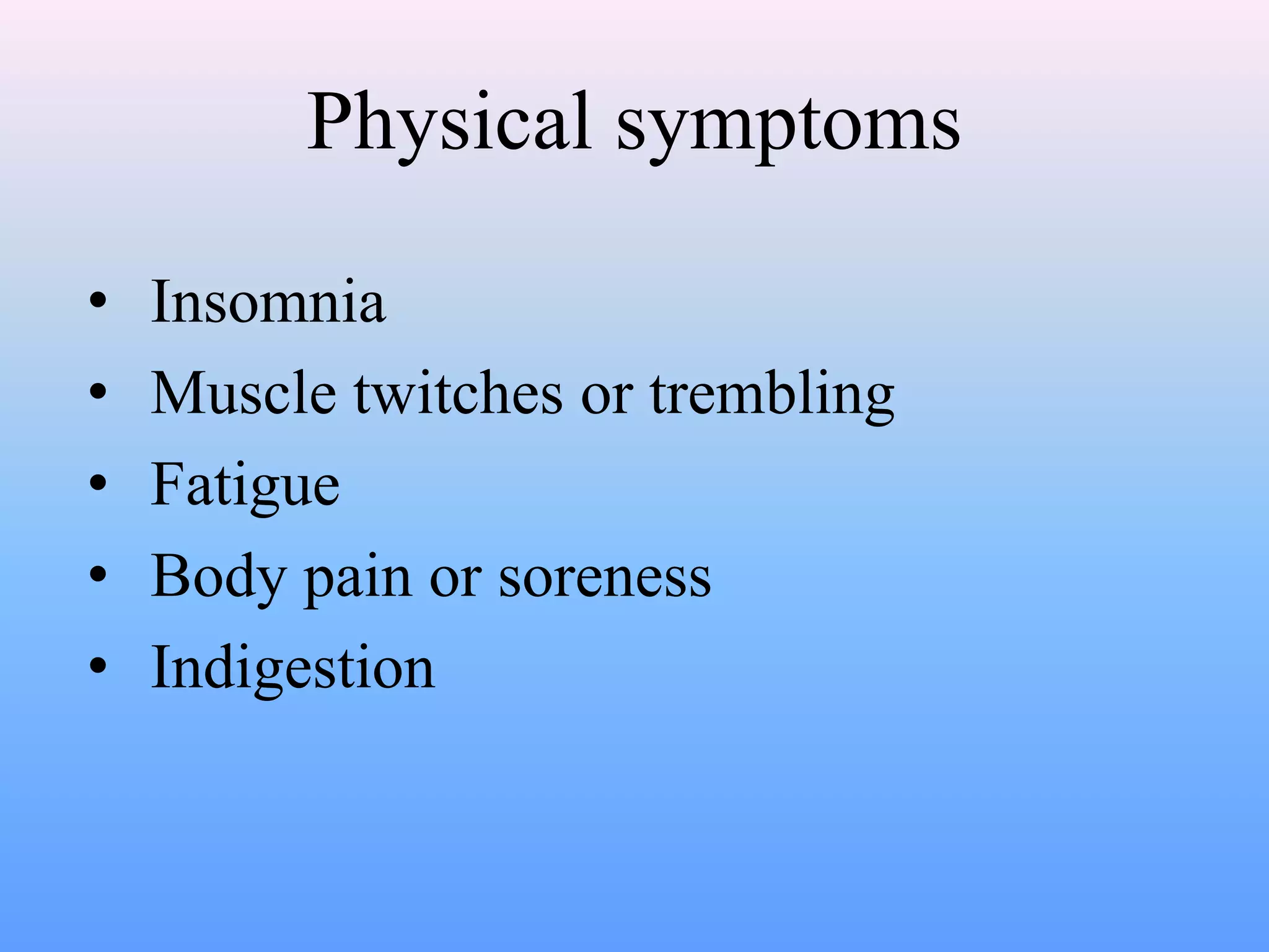 Characteristics of Adjustment Disorders & Characteristics of Post ...