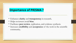 PRISMA Checklist and Flow diagram for Systematic reviews and Meta ...