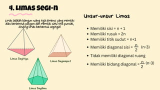 Bangun ruang tiga dimensi Prisma dan Limas | PDF