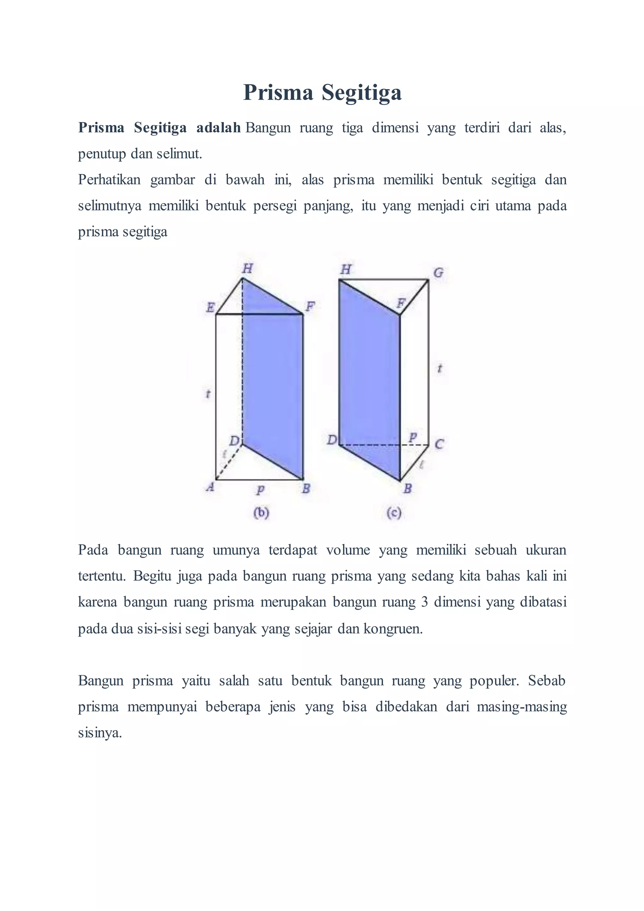 Prisma segitiga | DOCX