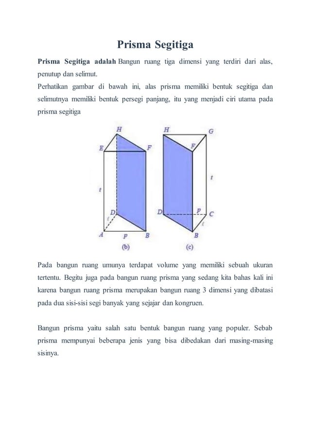 Prisma segitiga | PDF