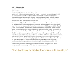 PRISM CENTER OF LEARNING with THE DRUCKER INSTITUTE, USA | PDF