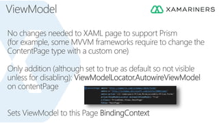 Xamariners: PRISM for Xamarin.Forms | PPTX | Computing | Technology & Computing