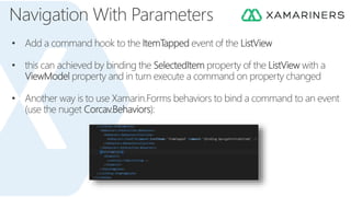 Xamariners: PRISM for Xamarin.Forms | PPTX | Computing | Technology & Computing
