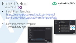 Xamariners: PRISM for Xamarin.Forms | PPTX | Computing | Technology & Computing
