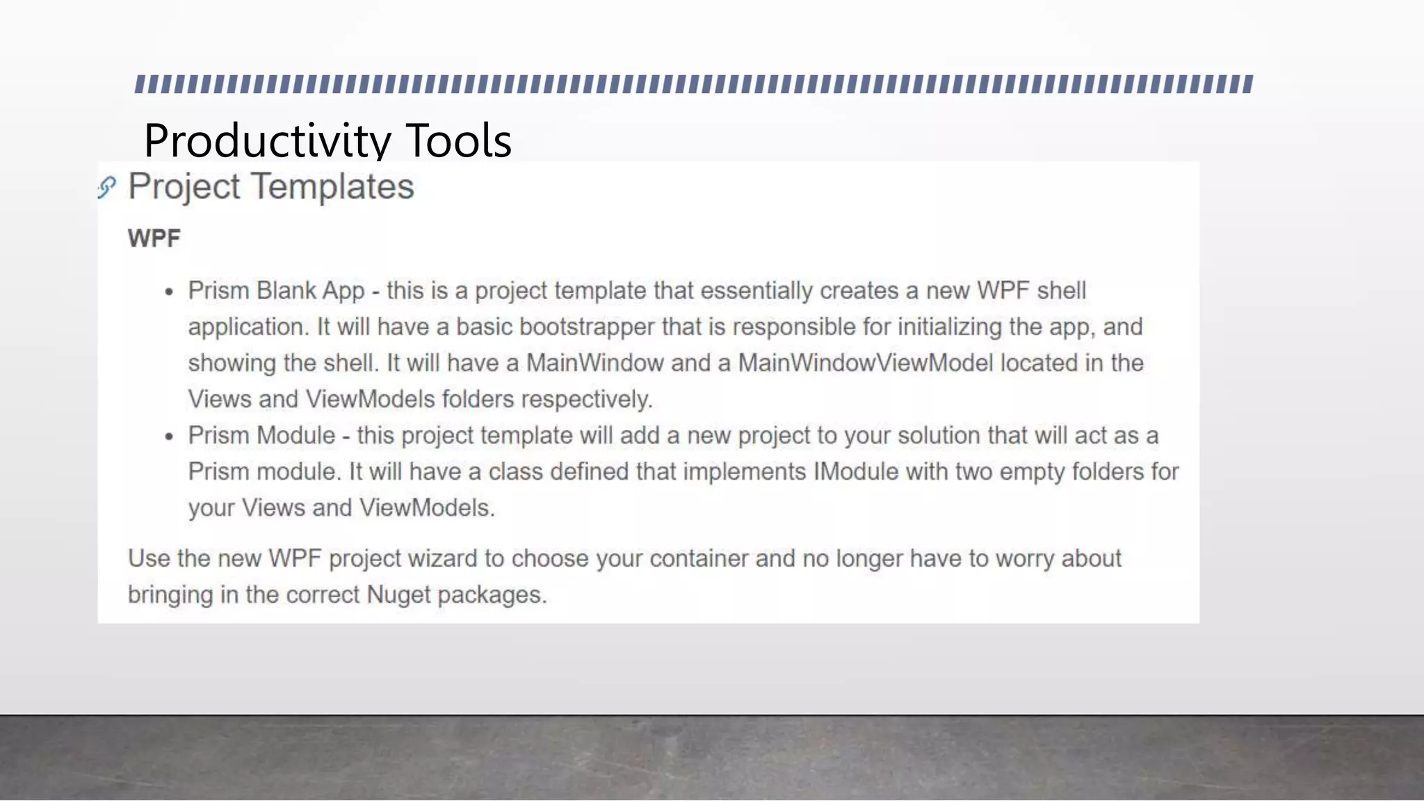 Use Prism with WPF | PPTX