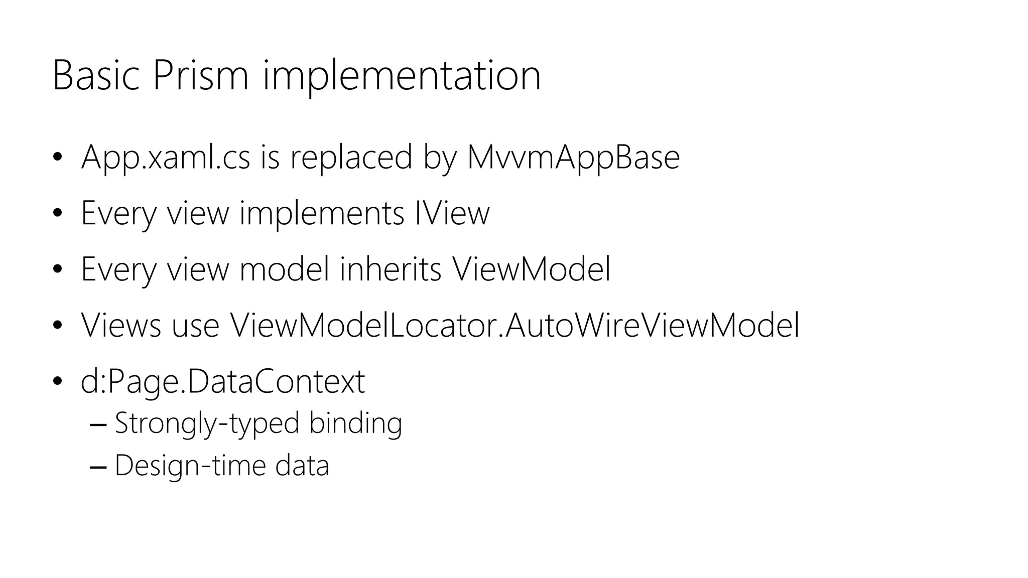 Prism library and MVVM | PPTX