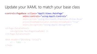 Prism library and MVVM | PPTX