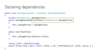 Prism library and MVVM | PPTX