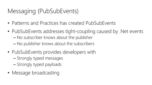 Prism library and MVVM | PPT