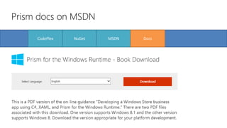 Prism library and MVVM | PPTX