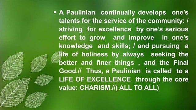 PRISM PAULINIAN FORMATION (Paulinian Philosophy).pptx | Spirituality ...