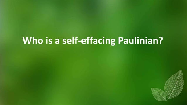 PRISM PAULINIAN FORMATION (Paulinian Philosophy).pptx | Spirituality ...