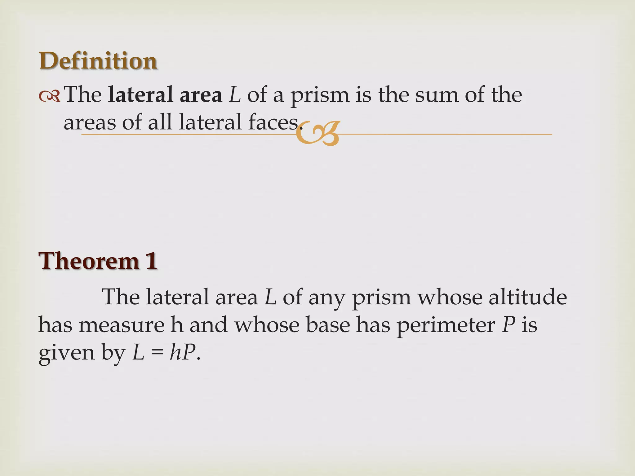 Prisms, Area and Volume | PPTX | Physics | Science