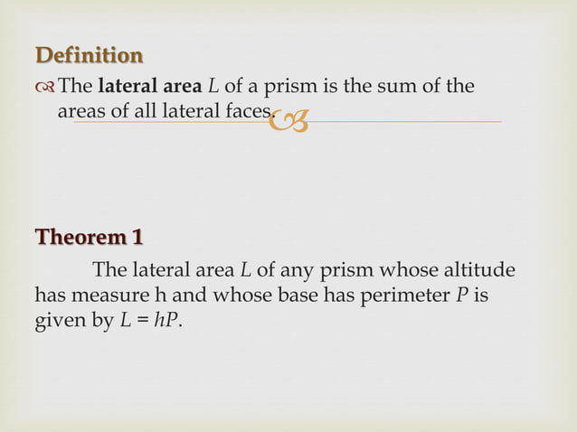 Prisms, Area and Volume | PPTX | Physics | Science