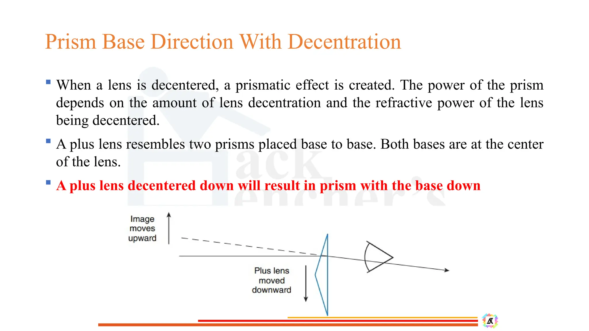 PRISMATIC EFFECT AND DECENTRATION part 2-CALCULATION by optom. jithin ...