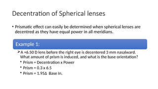 Prism and Its Uses in Ophthalmic Dispensing | PPTX