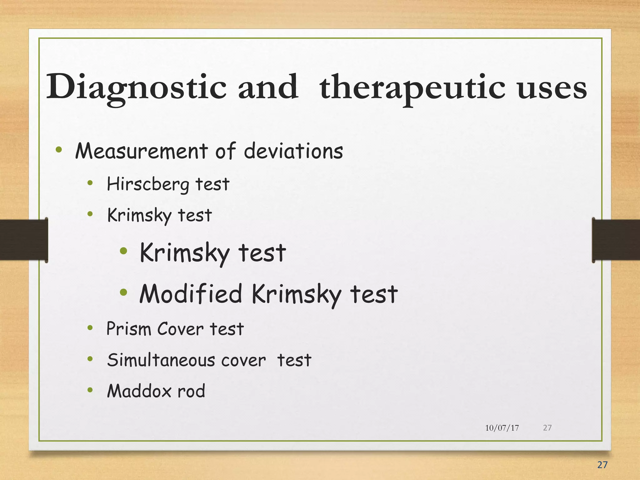 Prisms in optometry practice | PPT