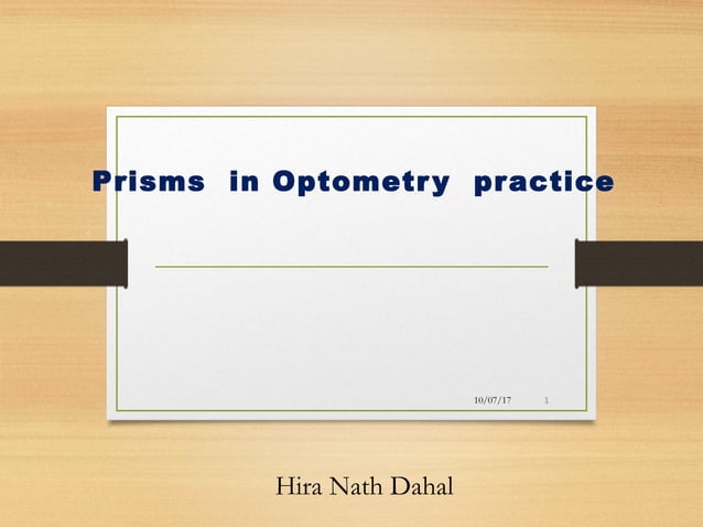 Prisms in optometry practice | PPT | Eye and Vision Conditions ...