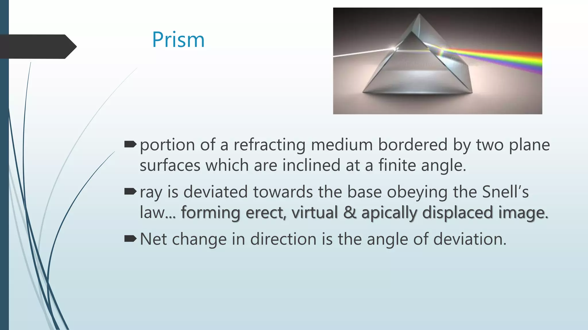 Prism therapy in orthoptics | PPTX
