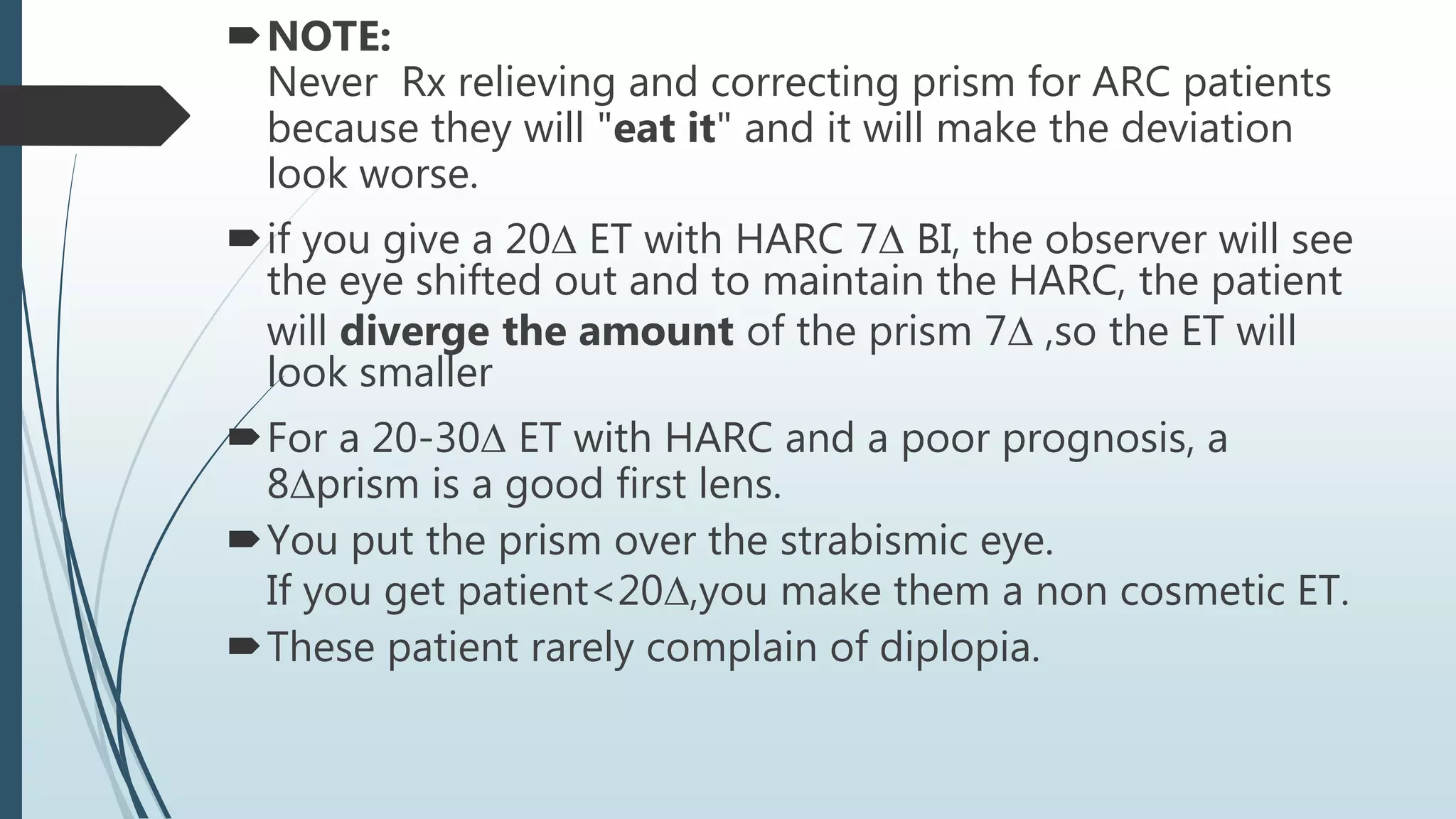 Prism therapy in orthoptics | PPTX
