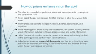 Prism therapy in orthoptics | PPTX