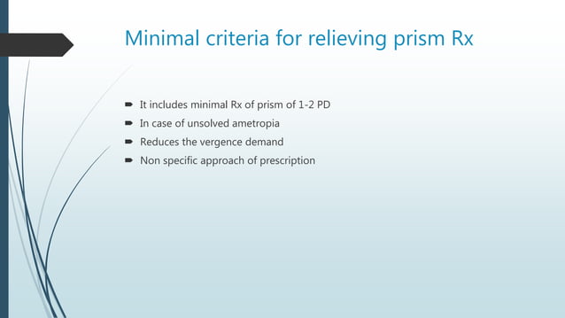 Prism therapy in orthoptics | PPT