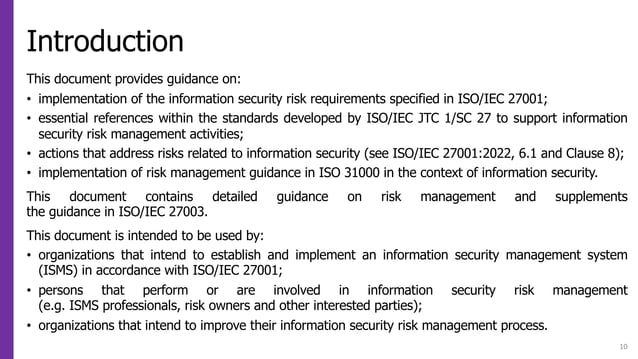 ISO 27005:2022 Overview 221028.pdf | Information and Network Security ...