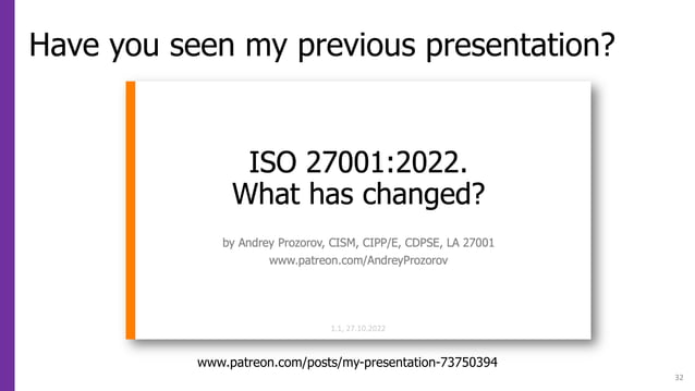 ISO 27005:2022 Overview 221028.pdf | Information and Network Security ...