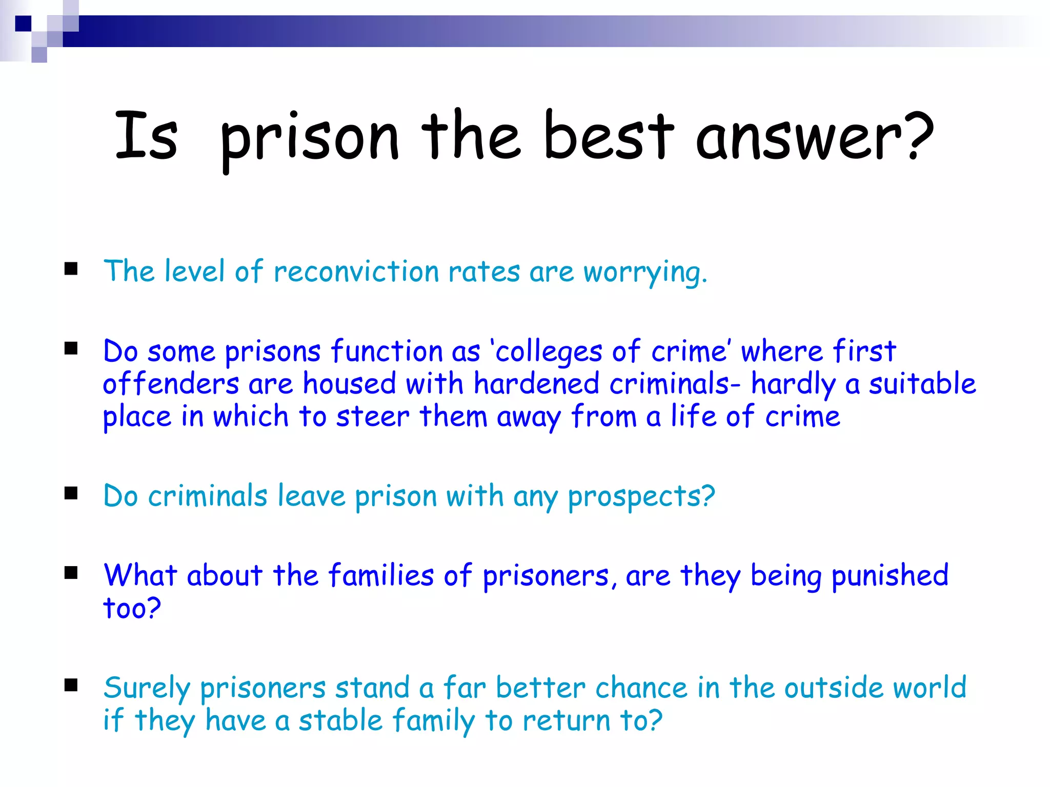 Prison Bingo Slides.ppt | Crime & Harmful Acts to Individuals, Society ...