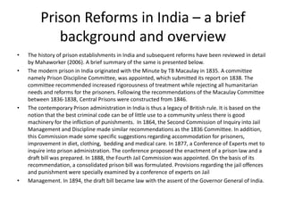 modrenization of Prison in india | PPTX