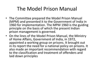 modrenization of Prison in india | PPTX | Business | Business and Finance