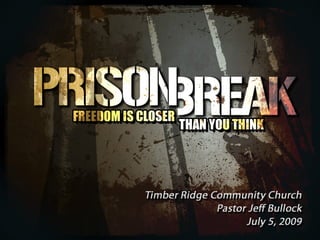 Prison Break; Freedom is closer than you think | PPT