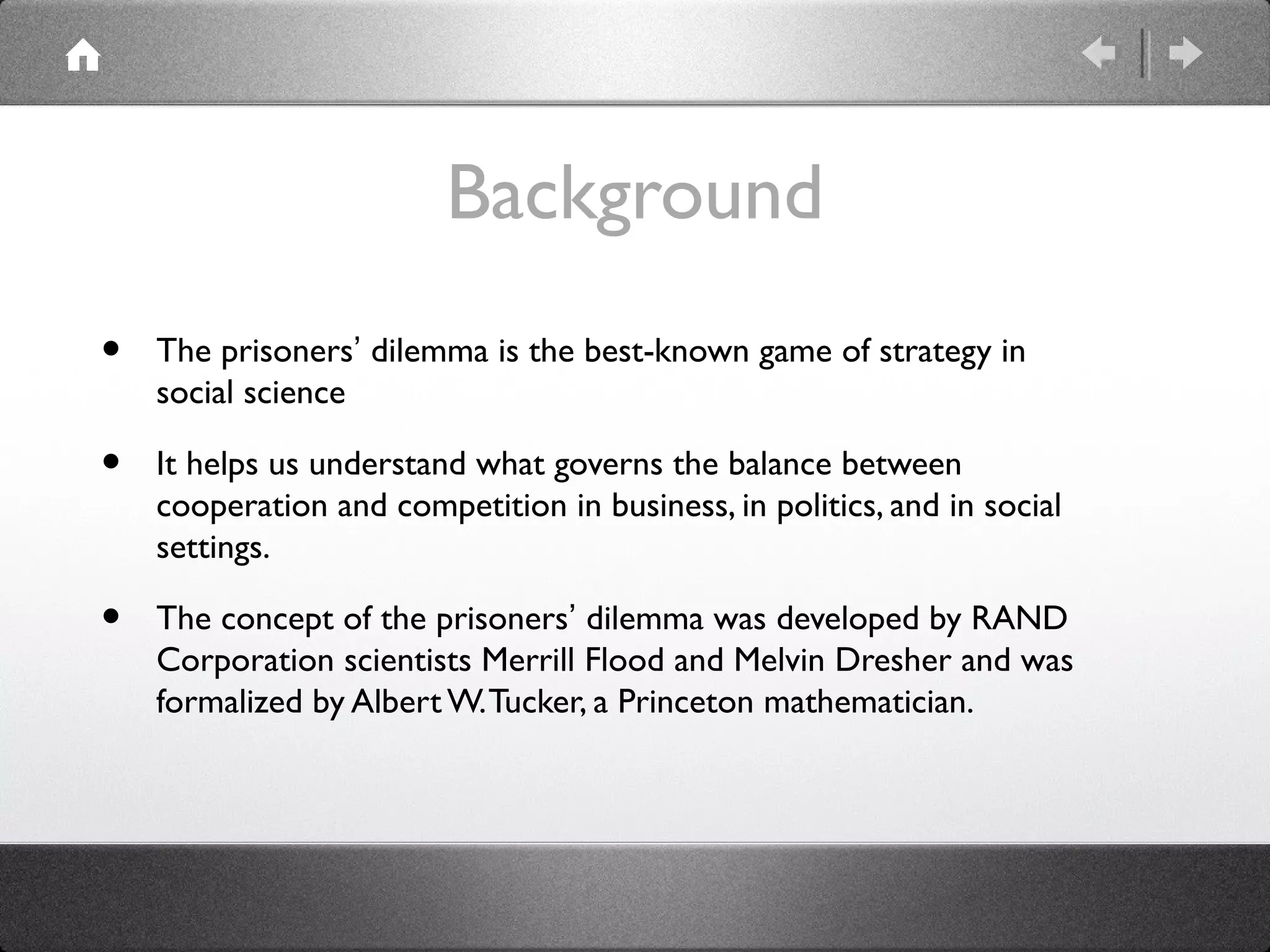 Prisoner's Dilemma | PPT