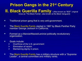 Black Guerrilla Family Prison Guards
